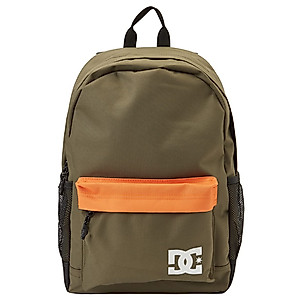 DC Shoes Backsider Seasonal 4, Men's Skate Lifestyle Backpack, Ivy Green Orange, One Size, Skate Lifestyle Backpack