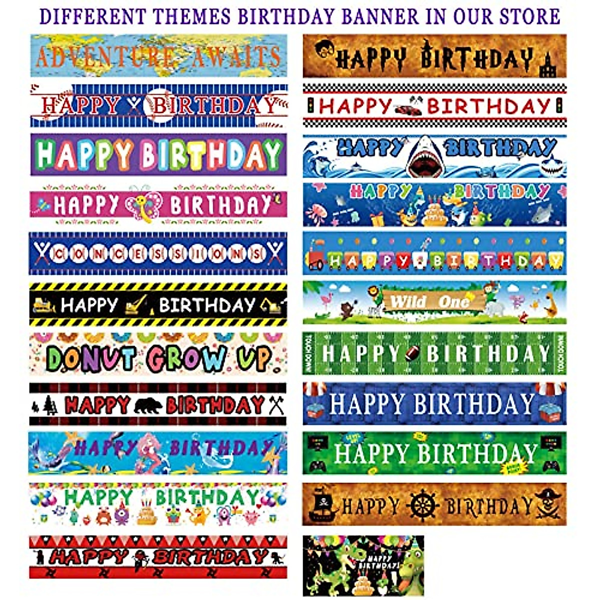 Large Football Happy Birthday Party Banner, Game Day Sports Party Decorations, Football Photo Backdrop Hanging Decorations(9.8 x 1.6 feet)