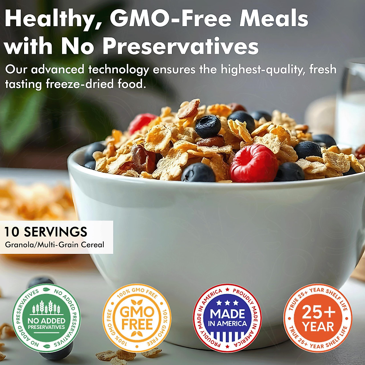 NuManna Family Pack Bucket 144 Servings Family Food Stockpile Emergency Preparedness Easy to Prepare Nutritious Meals Non-Gmo, No Added Preservatives Made In USA 25+ Year Shelf Life