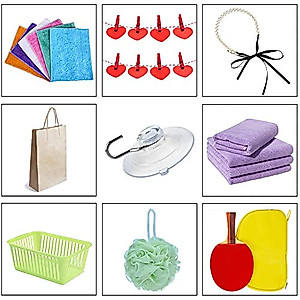 Nexxxi 12 Pack 1 3/4 inch Suction Cups with Metal Hooks, All Purpose Strong Sucktion Cups Hangers, Plastic Sucker Wall Hangers for Bathroom Kitchen