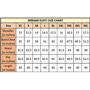 Miraan Women's Cotton Printed Readymade Kurti Large Grey