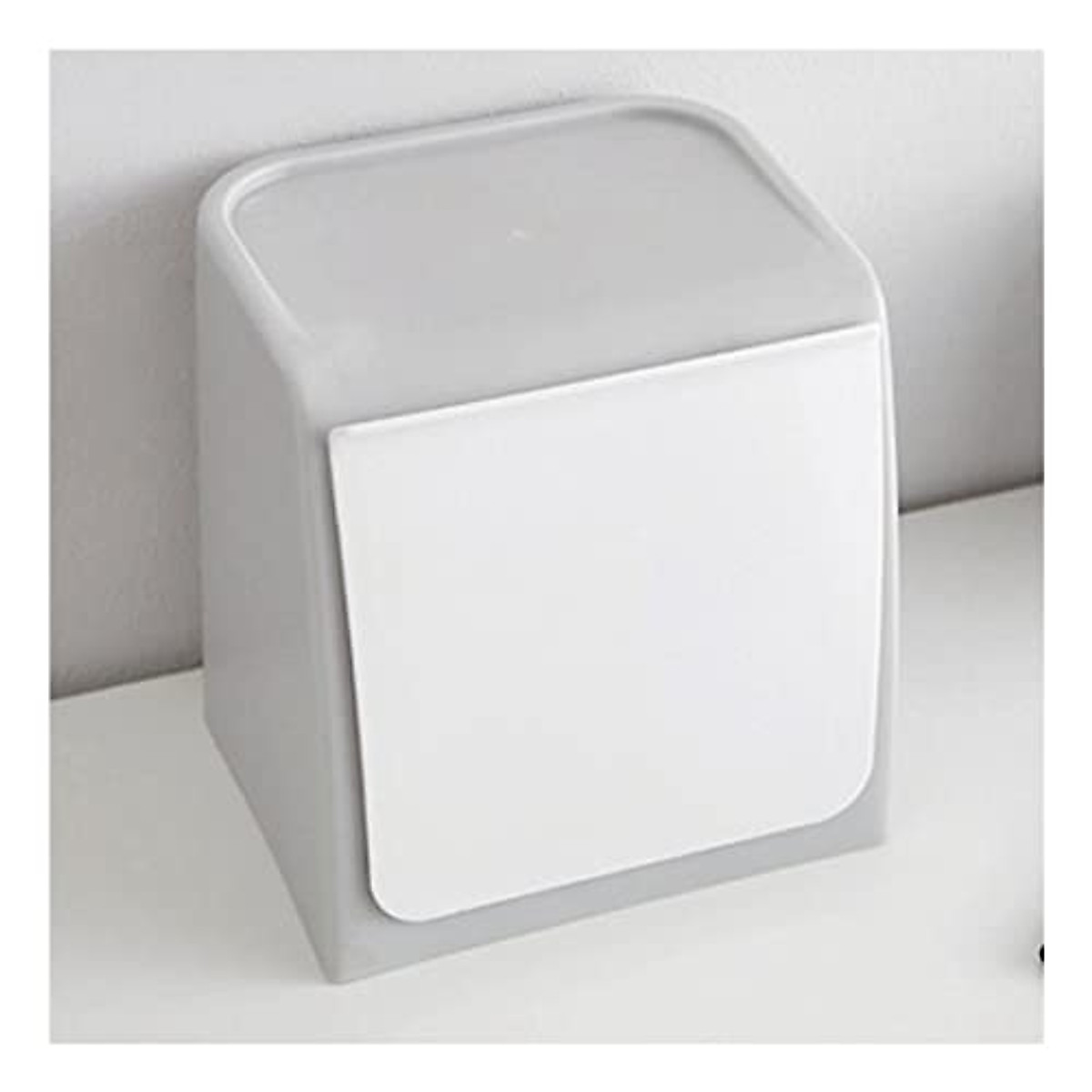 XDCHLK Wall Mounted Garbage Cans of Bathroom Glass Door Mounted on The Garbage Stickers ( Color : Gray , Size : 14.5*14.9cm )