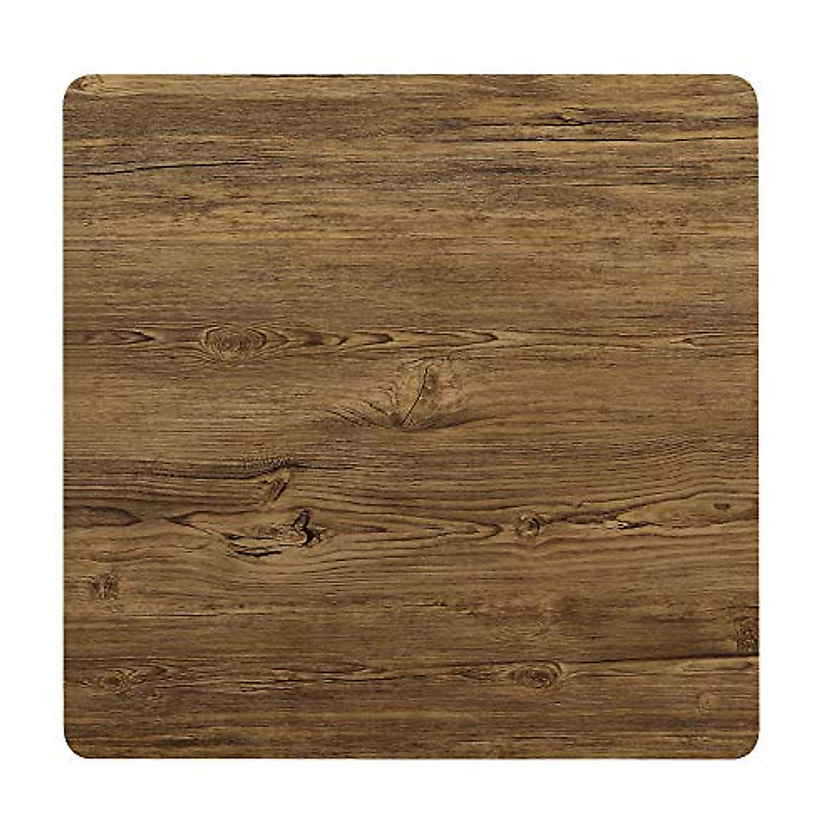 Benjara Industrial Style 3 Piece Dining Table Set of Wood and Metal, Brown and Black