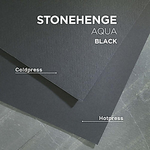 Stonehenge Aqua Black Pad, 140lb, Coldpress, 8 x 10 Inches, 15 Sheets