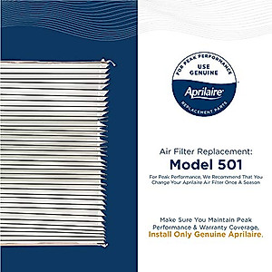 AprilAire 501 Replacement Filter for AprilAire 5000 Whole-House Air Purifier - MERV 15 Equivalent, 16x25x6 Air Filter (Pack of 4)