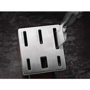 ZWILLING Self-Sharpening Knife Block, 7 Piece, Stainless Steel, White