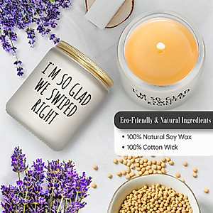 Valentines Day Gifts for Him Her, Funny Gift for Boyfriend Girlfriend Husband Wife Men Women, Romantic I Love You Gift for Birthday Anniversary Engagement Vday Couple Fiance, Lavender Scented Candle