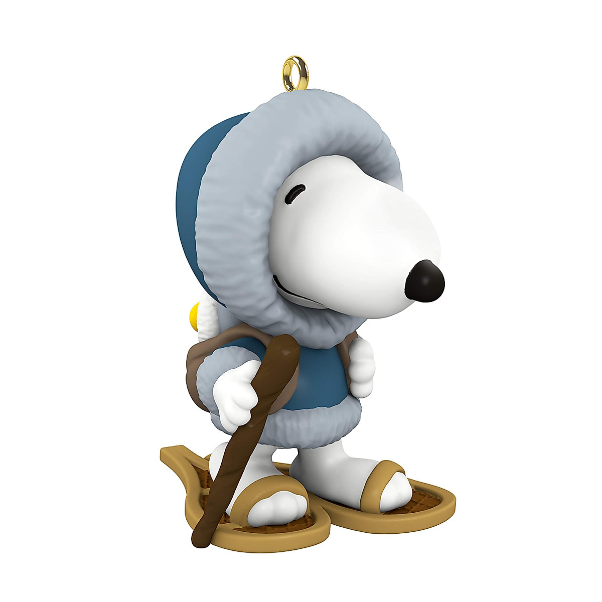 Hallmark Keepsake 0899QXM8367 Mini Christmas Ornament 2019 Year Dated Peanuts Winter Fun With Snoopy Snowshoeing Miniature, 1.04"