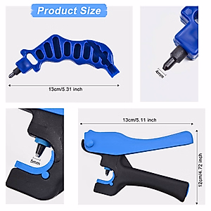 Kalolary 2Pcs Drip Irrigation Tubing Hole Punch, Drip Tube Hole Punch Tool Outdoor Drip Irrigation Pipe Hand Punch for 16/20mm PE Pipe Opening Hole Punch