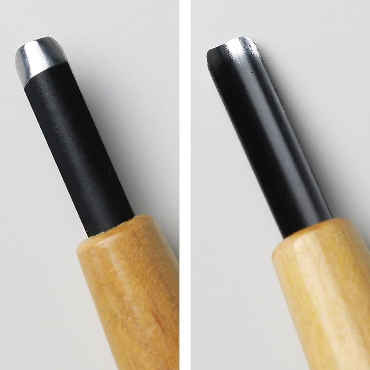 Wazakura Made in Japan Bonsai Chisel Hand Round Gouge Carving Tool 0.2 in (6 mm) for Jin Shari Making, DIY Woodcarving Knife for Experts and Beginners (Round Gouge 6 mm)