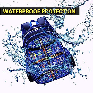 JDEIFKF Basketball Backpack Laptop Backpack For Men Women, Basketball Backpacks Shoulder Bag For Travel Hiking Camping Daypack