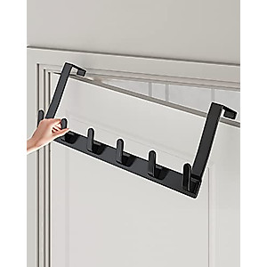CHAUNCEY HOME Over The Door Coat Hooks, Upgraded Version - Coat Hangers with Extended Arms