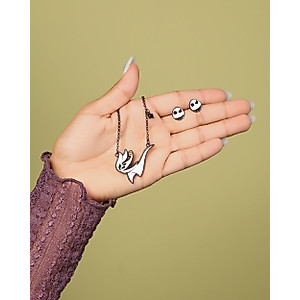 Disney The Nightmare Before Christmas Womens Necklace and Earrings Set - Zero and Jack Jewelry Set - Jewelry Sets for Women