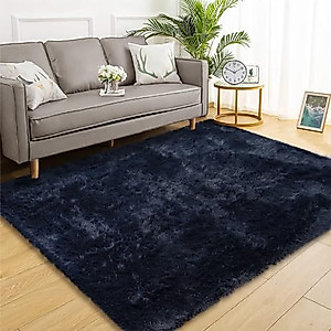 COZYLOOM 8x10 Area Rugs for Bedroom Plush Rug Fuzzy Rug Living Room Rugs Non-Slip Rug for Living Room Bedroom Dining Room Office