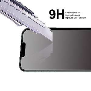 Supershieldz (2 Pack) (Privacy) Anti Spy Screen Protector Designed for iPhone 13 Pro Max/iPhone 14 Plus (6.7 inch) Tempered Glass, Anti Scratch, Bubble Free