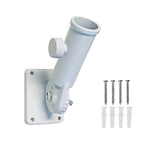 MTB 1 Inch Aluminum Wall Mount Flag Pole Bracket Display Flag in Multi- Position Premium Quality Flag Pole Holder Flag Pole Base Flag Stand Flag Bracket, Pack of 1
