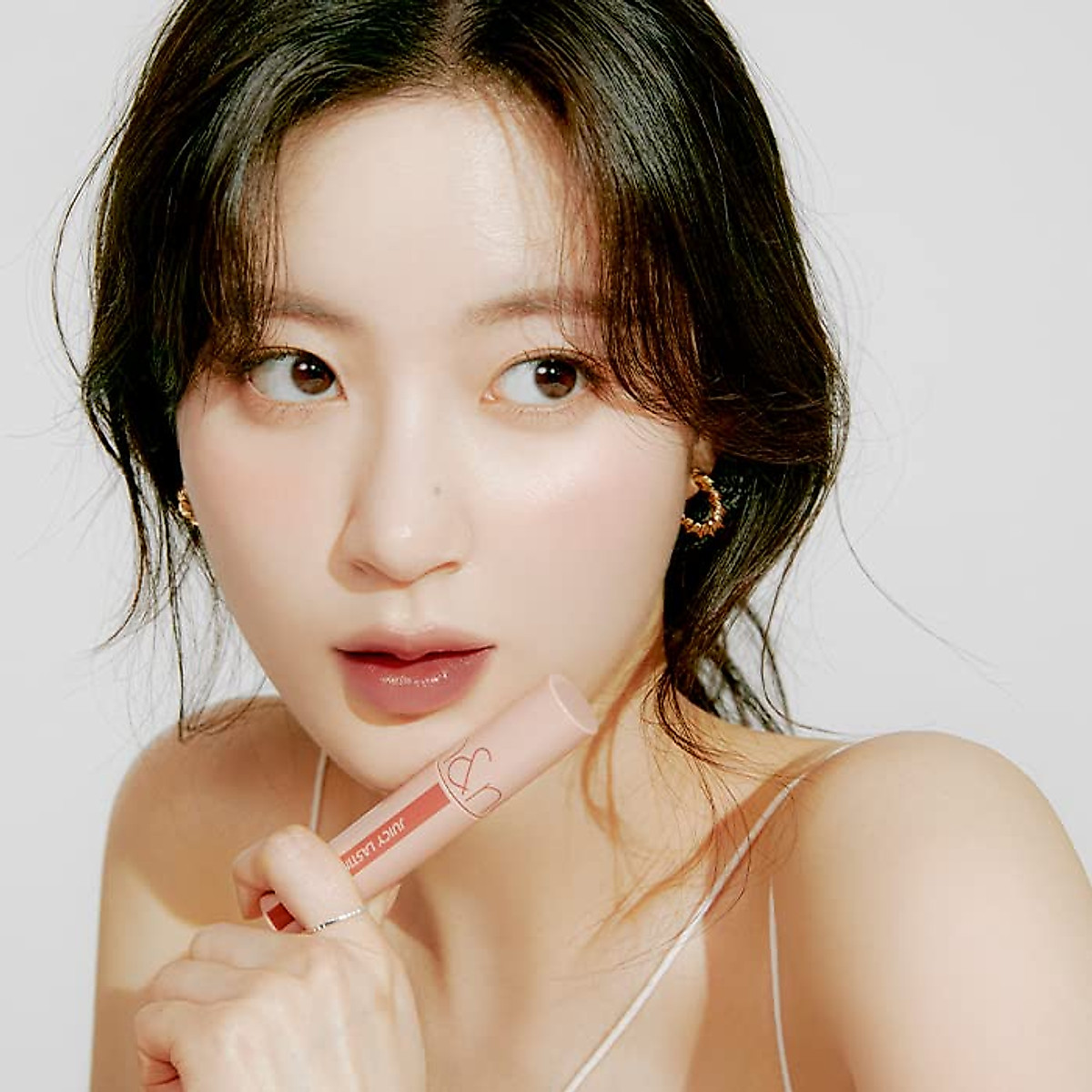 rom&nd Juicy Lasting Tint 23 NUCADAMIA, Vivid color, Glossy Finish, Long-lasting, MLBB, moisturizing, Highly-Pigmented, Clear & Natural Makeup, Lip Tint for Daily Use, K-beauty, 5.5g / 0.2 oz