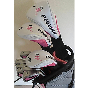 Tall Ladies Complete Golf Set for Women 5ft-7in to 6ft-1in Tall Driver, Fairway Wood, Hybrid, Irons, Putter, Clubs and Stand Bag