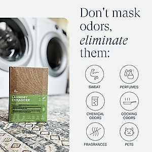 EnviroKlenz Liquid Laundry Enhancer Additive (20 loads) | Removes Chemical, Musty, Sweat and Body, Smoke, Fragrance, Pet Odors, And More | Non Toxic Laundry & Fragrance-Free