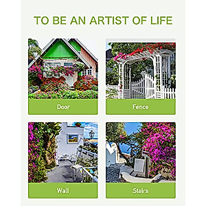 OneV FT Hanging Wall Planters for Indoor, 4 Pockets Vertical Garden Planters Hanging Planting Grow Bags, Garden Plant Accessories for Yard Doorway Home Decoration