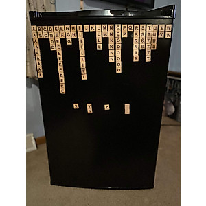 Mighty Hammer Original Magnetic Scrabble Tiles A-Z Educational Letters That Stick to Most Metal Surfaces. 100 Wooden Tiles - Full Scrabble Game. Learn and Play