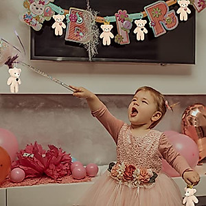 18 Pieces Mini Bear 4.7 Inch Bear Keychain Small Bear Stuffed Animal Jointed Bear Soft Tiny Bear Doll for DIY Keychain Graduation Birthday Wedding Xmas Decorations Party Favor (Mixed Style)