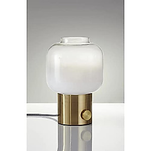 Adesso 6027-21 Lewis Table Lamp, 12 in., 60W Incandescent/13W CFL, Antique Brass, 1 Table Lamp