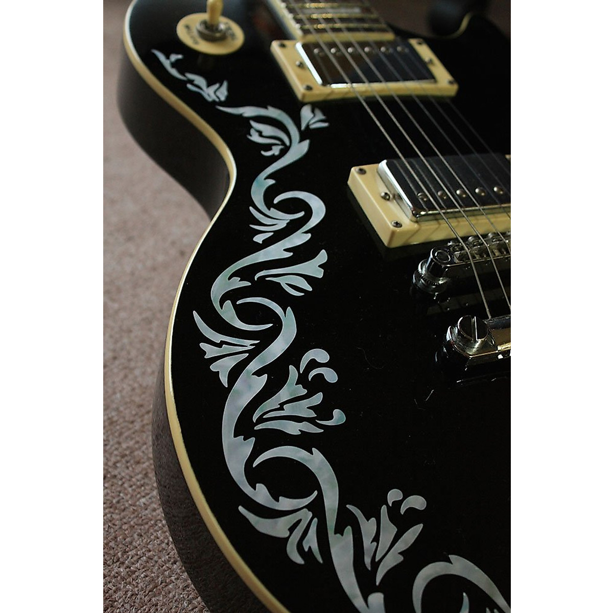 Jockomo Cowboy Fancy Vine WT Guitar Bass Inlay Sticker