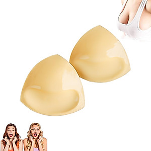 LELEBEAR Double Sided Sticky Bra, Boomba Bra Inserts, Self-Adhesive Bra Pads Inserts, Boomba Sticky Silicone Triangle Push Up (1pcs)