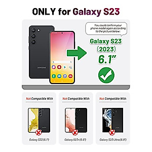 OCASE Compatible with Galaxy S23 5G Wallet Case, PU Leather Flip Folio Case with Card Holders RFID Blocking Kickstand [Shockproof TPU Inner Shell] Phone Cover 6.1 Inch (2023) - Black