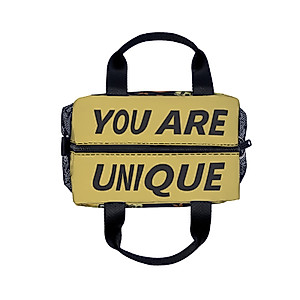 GALIRVC Insulated African Women Lunch Box Black Magic Girl Lunch Bag Portable Thermal Tote Bag for Women Office Picnic Travel Gifts