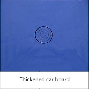 MTYLX Hand Pull Heavy Cart,Double-Layer Multi-Layer Mute Flat Trolley Trolley Pull Goods 4-Wheel Push Truck Small Cart Warehouse Handling Mute with Fence for Luggage, Travel, Auto, Moving and Office