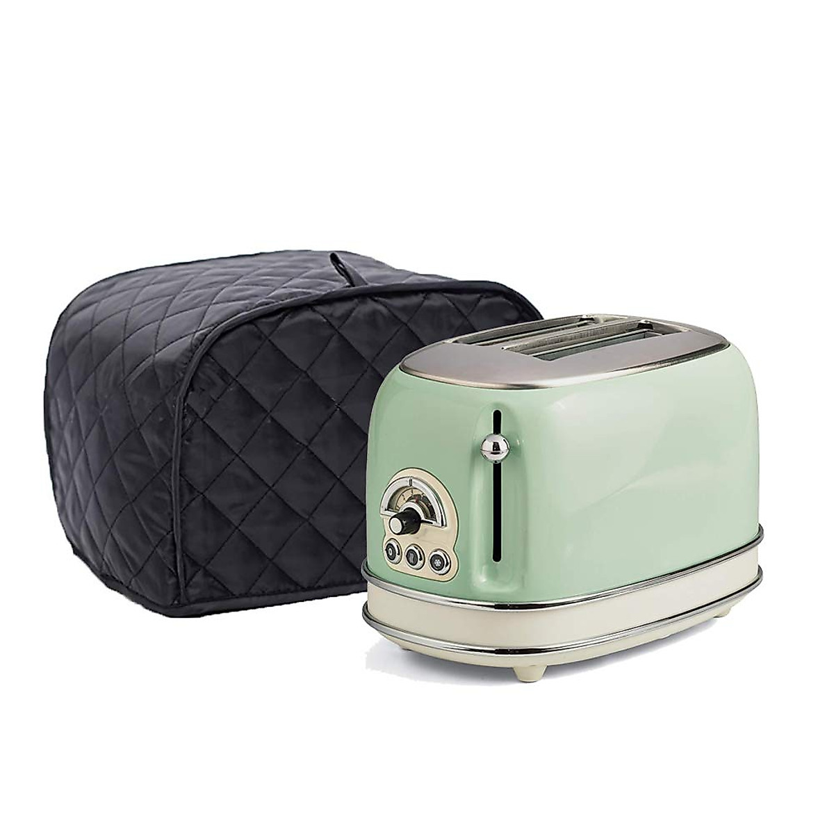 2 Slice Toaster Appliance Cover,Quilted Toaster Cover Bread Maker Cover,Kitchen Small Appliance Covers,Universal Size Microwave Toaster Oven Cover,Dustproof Cover for Most Standard 2 Slice Toasters