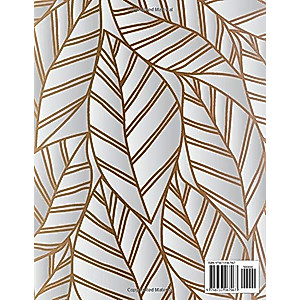 Restaurant Reservations: Elegant Marble Leaves | Undate, Daily Hostess table reservation 365 day customer record and tracking book for restaurant log book