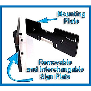 Black Do Not Disturb Sign | SHUTTER CHANGES WHEN YOU PUSH IT | For Home, Offices,Hotels, Hospitals (Don't Disturb, Welcome Signs) Also includes double sided tape mounting.