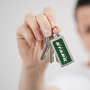 Rico Industries NHL Dallas Stars Two Sided Metal Keychain - Great Every Day Auto Accessory