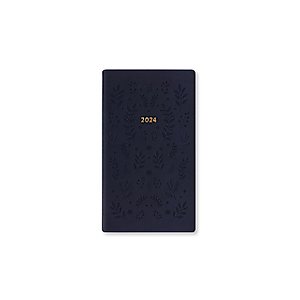 Letts Woodland Medium Pocket week to view 2024 diary - navy