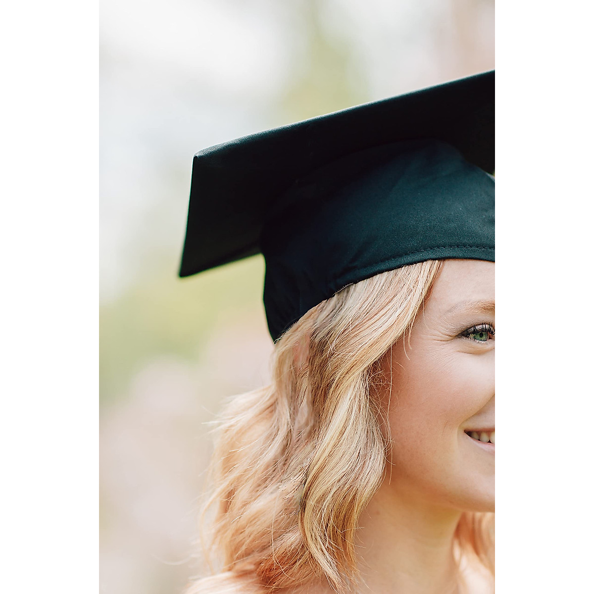 YIIOSS Graduation Cap with 2024 Tassel Year Charm Black Graduation Cap for High School & Bachelor