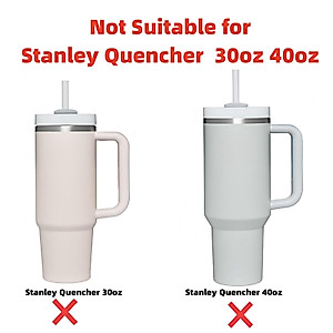 Replacement Straw for Stanley Iceflow 30oz with Lid(Only),Reusable Clear Straws Compatible with Stanley IceFlow Flip 30oz Tumbler with Straw Cleaner Brush for Stanley (Fit Stanley Iceflow 30oz)