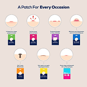 Hanhoo Custom Blemish Patch | Large Hydrocolloid Patches | for Face and Body Acne and Blemish Clusters | Customizable Pimple Patch Sheets | Cruelty-Free & Vegan | 2 Patch Sheet Count