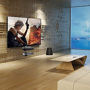 suptek Speaker Mount, Floating Glass Shelf Wall Mount Bracket for DVD Players/Cable Boxes/Games Consoles/TV Accessories, 2 Shelves, Black CS202