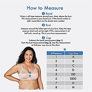 PLAYTEX Womens 18 Hour Wireless Seamless Full-coverage T-shirt With Smoothing Support, Us4159 Bras, Real Black, 38DD US