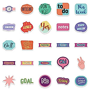 Planner Stickers 54pcs Stickers – Inspirational & Motivational, Cute & Aesthetic Stickers for Adults - Aesthetic Accessories & Sticker Pack for Planner,Scrapbook and Journal