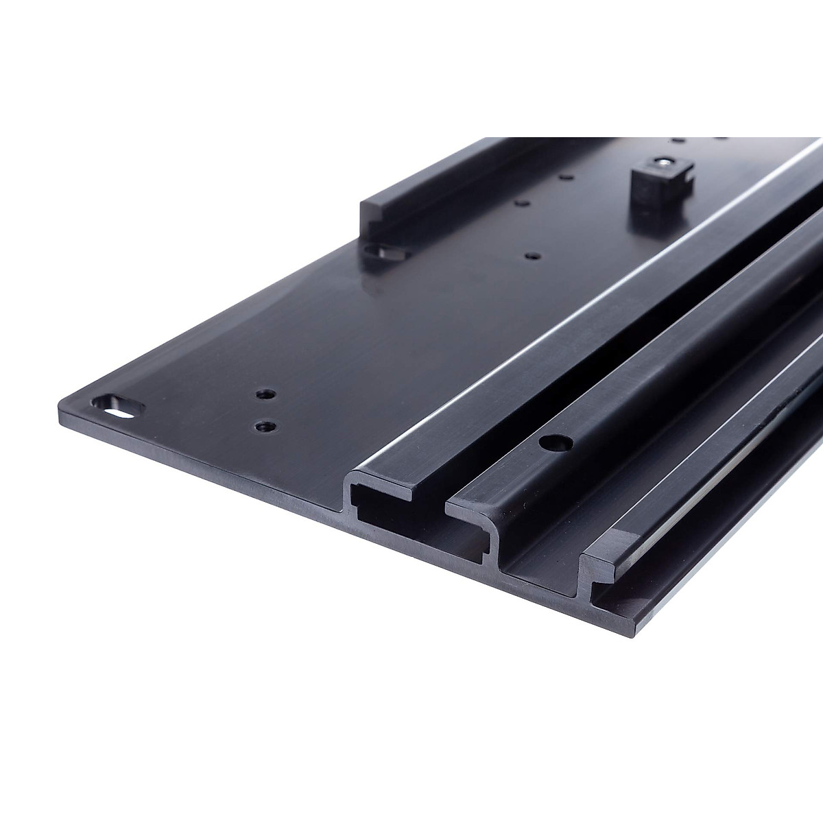 MotorGuide 8M0095973 Universal Quick-Release Bracket Top Plate for Electric Trolling Motors — Aluminum — Black