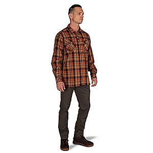 5.11 Tactical Men's Peak Long Sleeve Shirt, Sequoia Plaid, XS, Style 72469