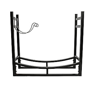 1. GO 33" Indoor Outdoor Heavy Duty Firewood Log Rack with wood Holder, 30 Inch Tall