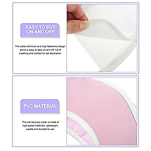 POPETPOP Compound Cone Collar Pet Recovery Collar Small Cat Collar Breathable Cat Cone Collar -Licking Collar Pet Collar Cat Bite Collar Small Cat Cone Cartoon Designed Cat Collar