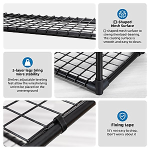 ALTLER Heavy Duty 3-Shelf Shelving Unit Standing Storage Shelf Units for Laundry Bathroom Kitchen Pantry Closet