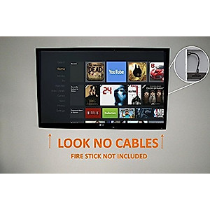 fireCable Wireless Power Adapter for Firestick4kmaxx 2024 | Powers Fire Stick from TV | Eliminating AC Outlet Decluttering Messy TV Cords