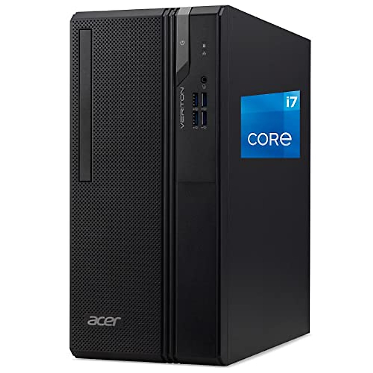 acer Veriton Tower Computer – Intel i7-12700K, 32GB Ram, 2TB NVMe SSD, DVD-RW, DisplayPort, HDMI, VGA, AC Wi-Fi, Bluetooth - Windows 11 Pro